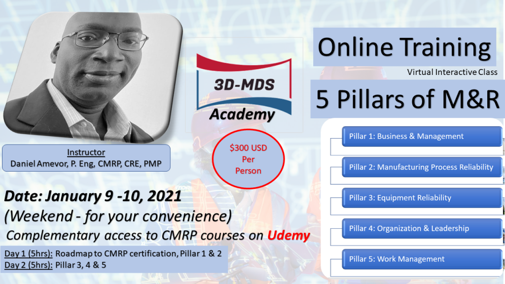 Virtual Class: 5 Pillars of Maintenance and Reliability Webinar - 3D ...